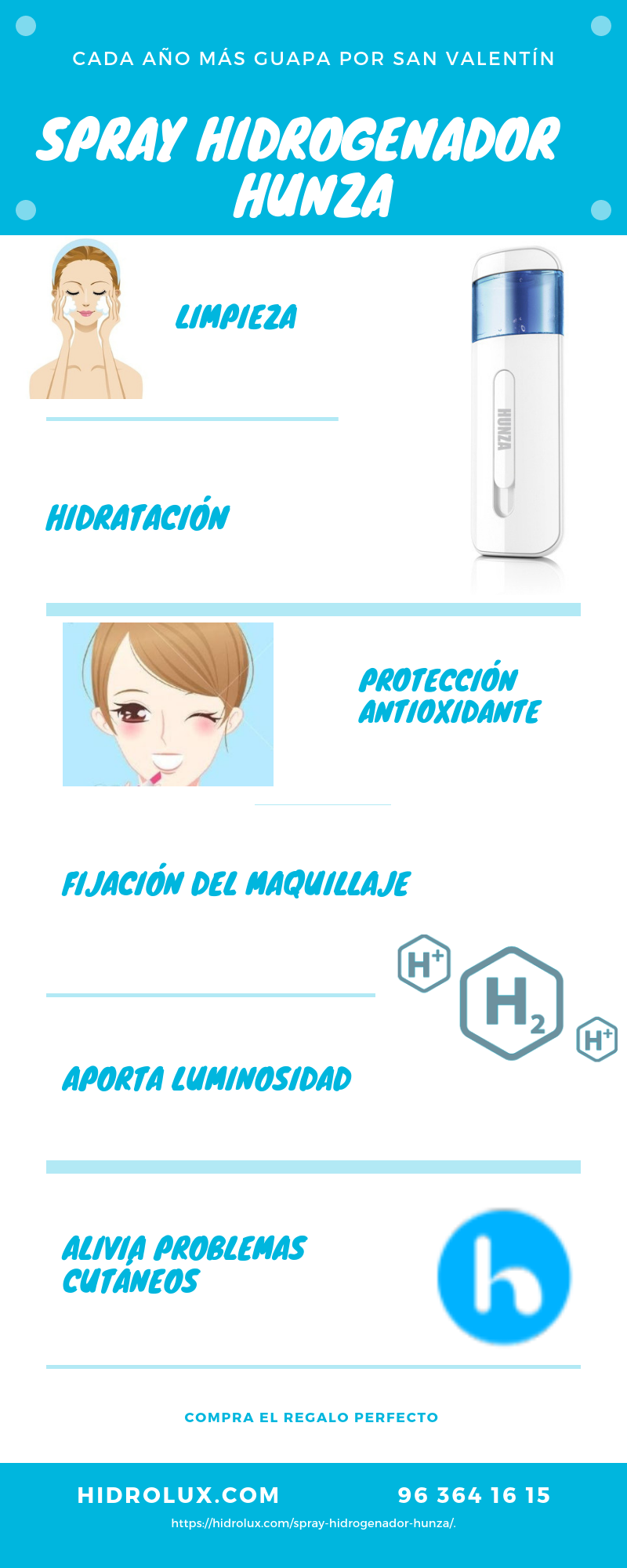En San Valentín cada vez más guapa con el Spray Hidrogenador Hunza de ...