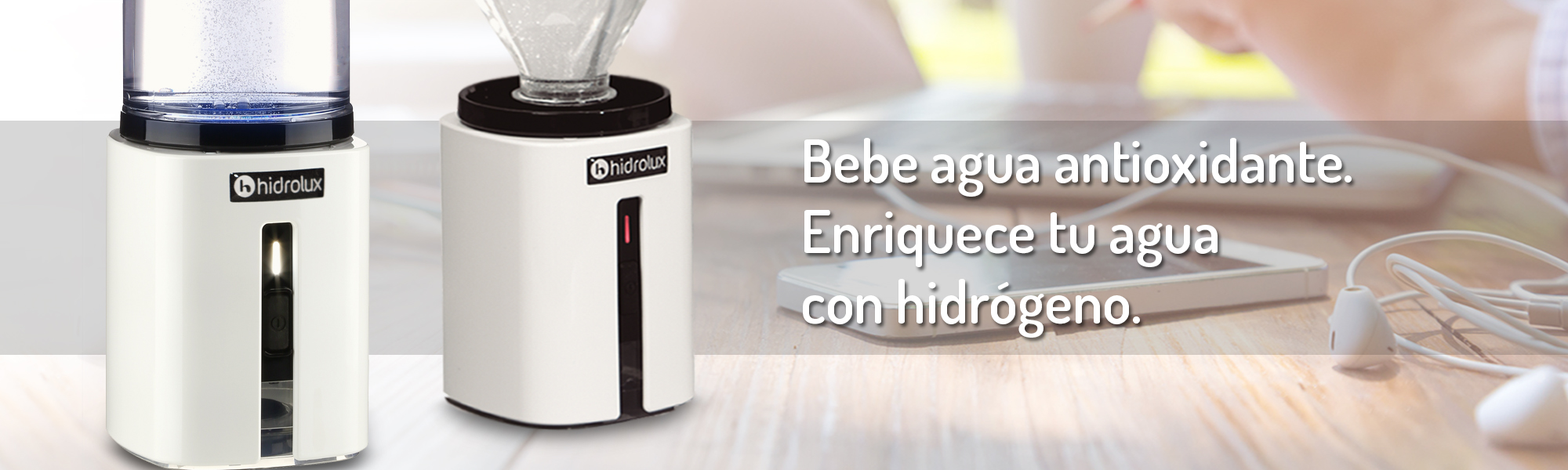 Agua hidrogenada y purificadores de aire | Hidrolux